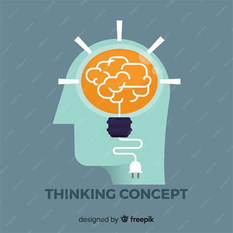 Free Vector Flat Thinking Concept