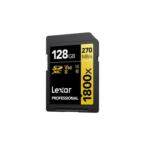 Lexar Sdxc 128gb 270mbs 1800x Uhs Ii Gold Series — Foto Ema