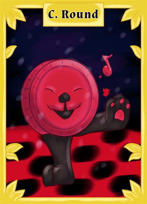 C Round Illustrated Card Deltarune