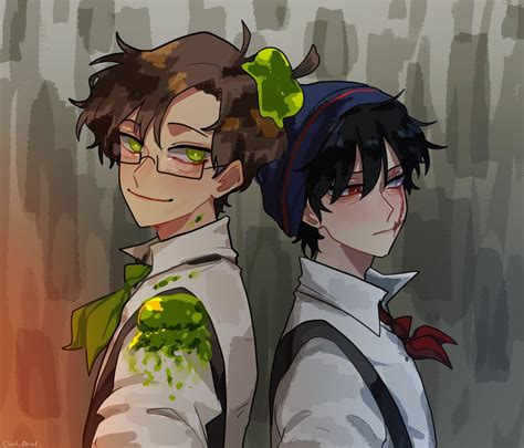 Quackity And Slimecicle Minecraft Youtube And 1 More Drawn By Clint