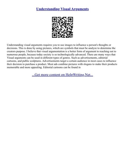 PPT Visual Argument Essay Examples PowerPoint Presentation Free Download ID