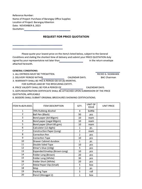 Canvass Form Pdf Office Equipment