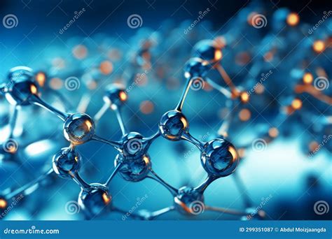 Science Molecular Structure Background With Atom Molecule Medical Concept Stock Illustration