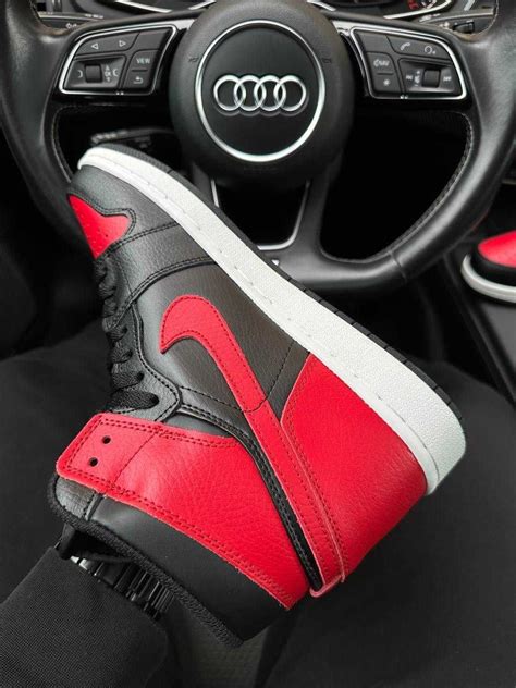 Кроссовки мужские air jordan Nike air jordan найк джордан красные: 1 ...