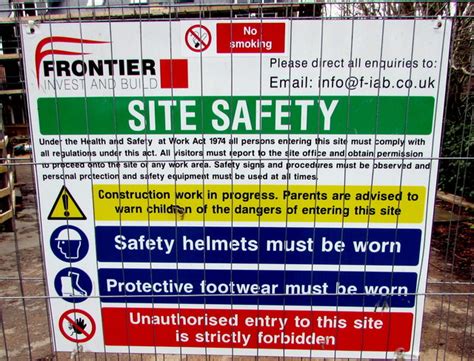 Frontier Invest And Build Site Safety Jaggery Geograph Britain