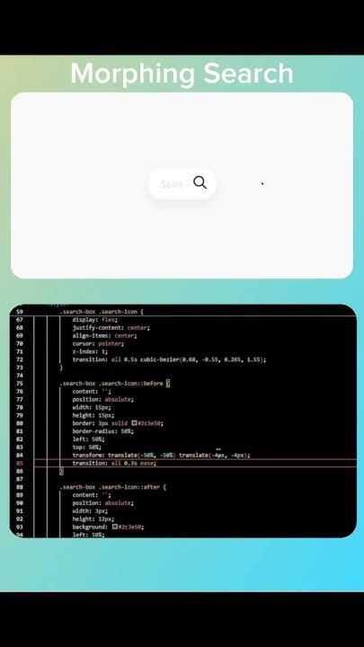 Morphing Search Button Using Css Youtube