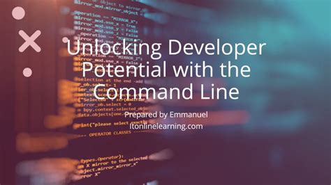 Boost Your Development With Command Line Mastery Emmanuel Msafiri