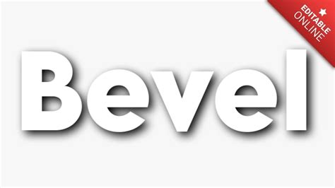 Bevel With Drop Shadow Only Text Effect Generator