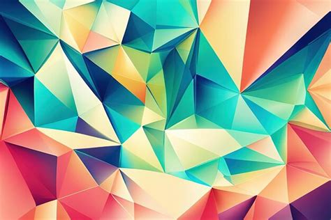 Premium Photo Colorful Triangular Abstract Background Abstract