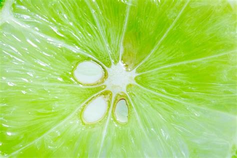 Premium Photo Macro Lime Close Up Of A Lime Slice Macro Close Up