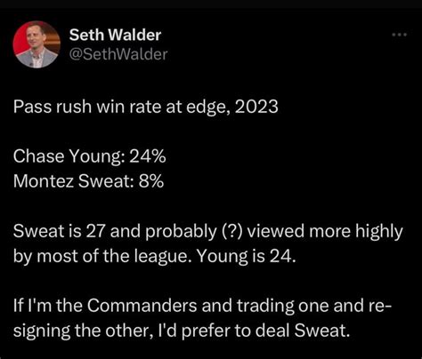 Sweat And Youngs Pass Rush Win Rate Rcommanders