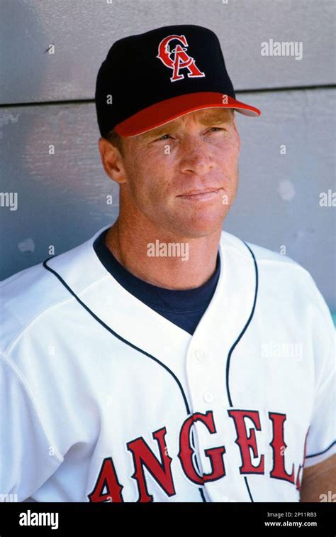 07 Aug 1995 California Angels Infielder Rex Hudler 10 In The Dugout Before A Game Against