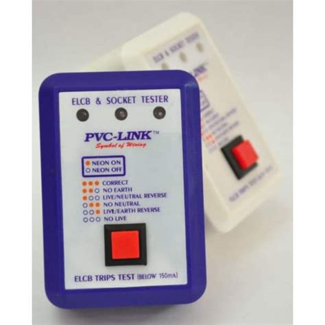 Pvc Link Elcb And 13a Socket Tester Shopee Malaysia