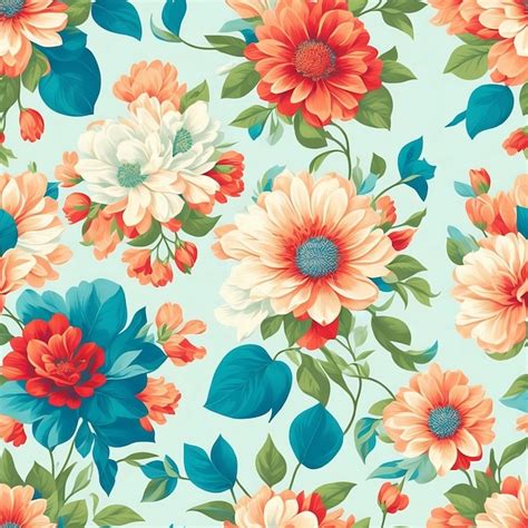 Premium Ai Image Repeating Patterns Design Fabric Art Vintage Background