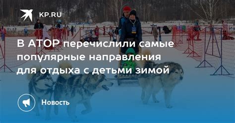 В АТОР перечислили самые популярные направления для отдыха с детьми зимой Kp Ru