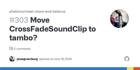 Move Crossfadesoundclip To Tambo Issue Phetsims Mean Share