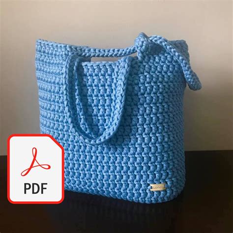 Crochet Tote Bag Pattern Pdf Pattern Easy Crochet Bag Pattern Tote