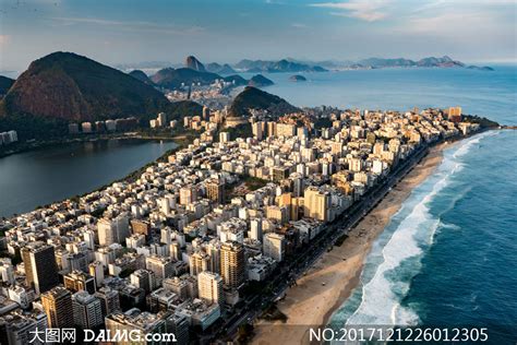 海岸城市风光鸟瞰视角摄影高清图片 大图网图片素材