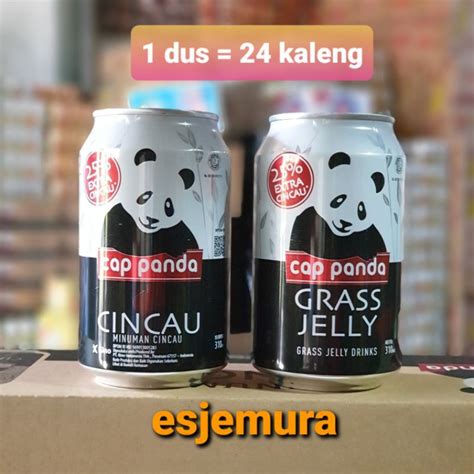 Jual Minuman Cincau Cap Panda Per Dus Isi 24 Kaleng Yeos Grass Jelly