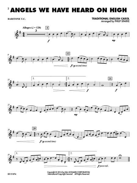 Easy Baritone Sheet Music