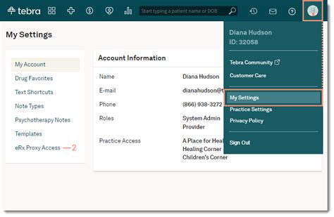 Assign Erx Proxy Tebra Help Center