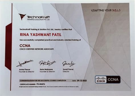 Rina Patil On Linkedin Connections Ccna Cisco Networkingcertification Technokraft…