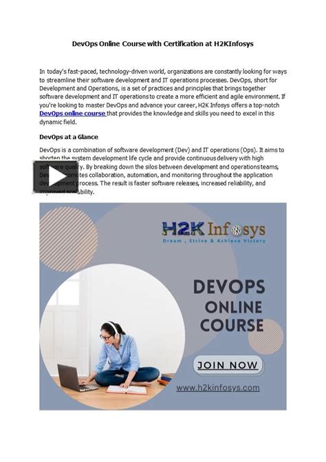 Ppt Devops Online Course With Certification At H2kinfosys Powerpoint