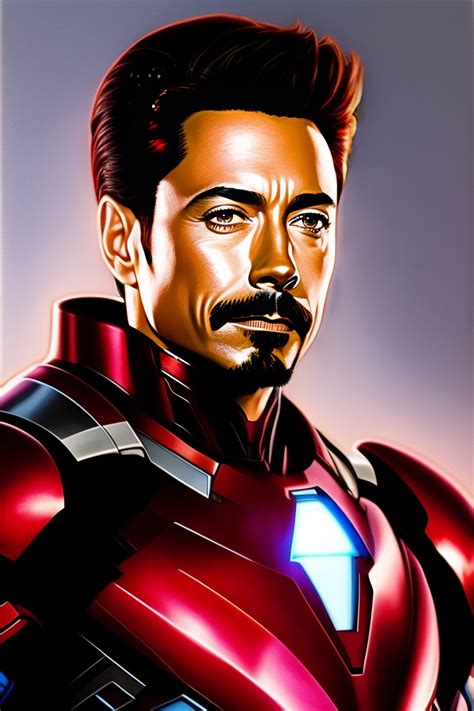 Tony Stark Cartoon Face