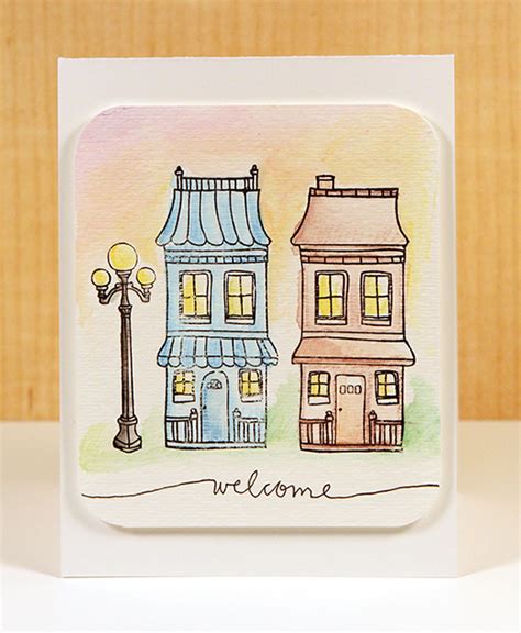 Welcome Watercolor Card K Werner Design Blog