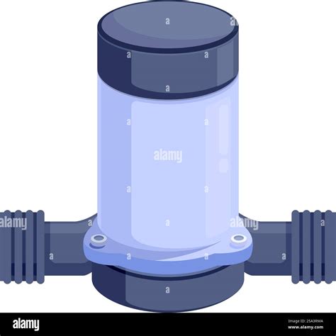 Isometric Industrial Pipe Connector Illustration With Metal Flanges In