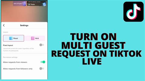 How To Turn On Multi Guest Request On Tiktok Live Youtube