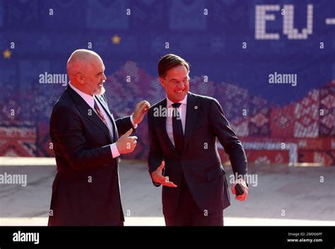 Tirana Albania On December 12 2022 Albanian Prime Minister Edi Rama