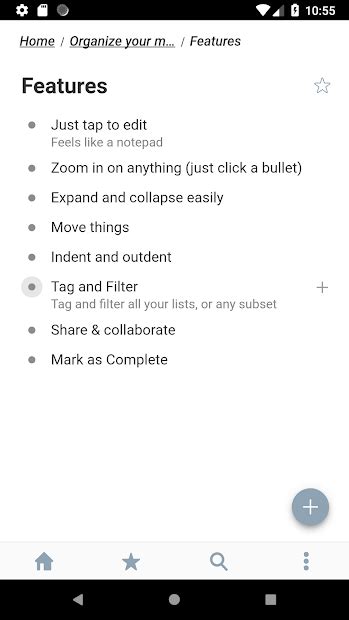 WorkFlowy Mobile App For IOS And Android Devices In