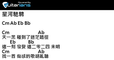 徐嘉蔚 Emiko 星河馳騁 結他譜 Chord譜 吉他譜 曲 霍金 詞 徐嘉蔚 Emiko