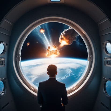 Spaceship Earth Explosion View Stable Diffusion Online