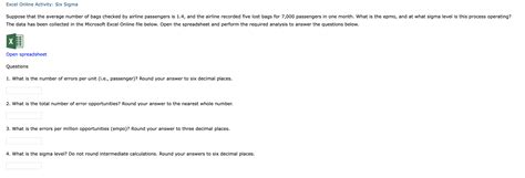 Solved The Data Has Been Collected In The Microsoft Excel