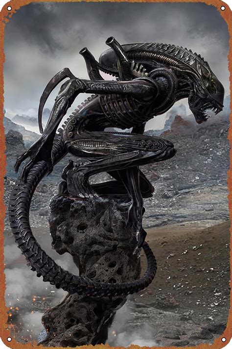 Xenomorph Poster Poster Vintage Tin Sign For Bar Office