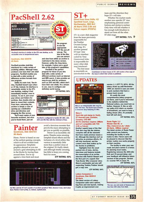 St Format Issue March Atari Magazine Scans Pdf