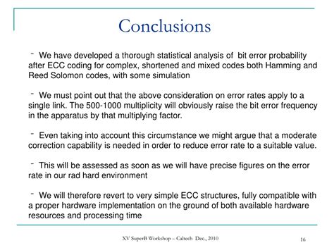 ppt error correcting codes for serial links an update powerpoint