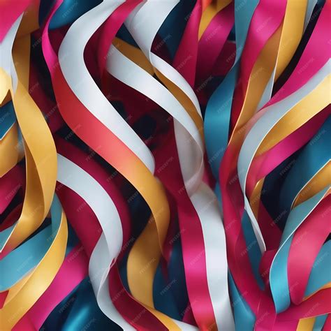 Premium Ai Image Seamless Ribbon Curves Texture Background Hd