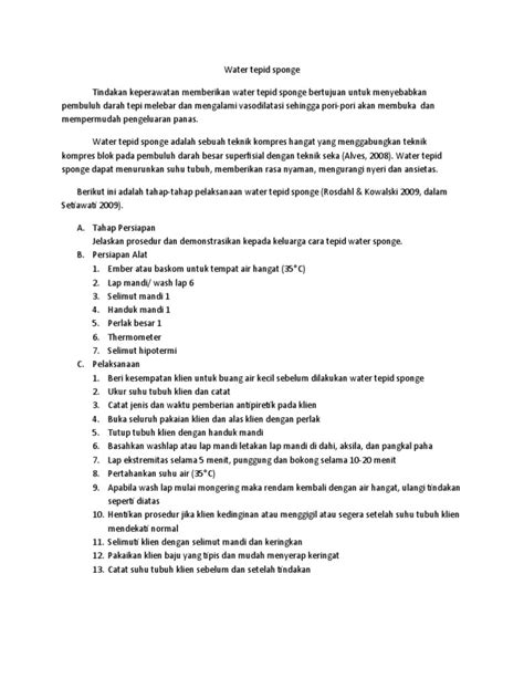 Water Tepid Sponge Pdf