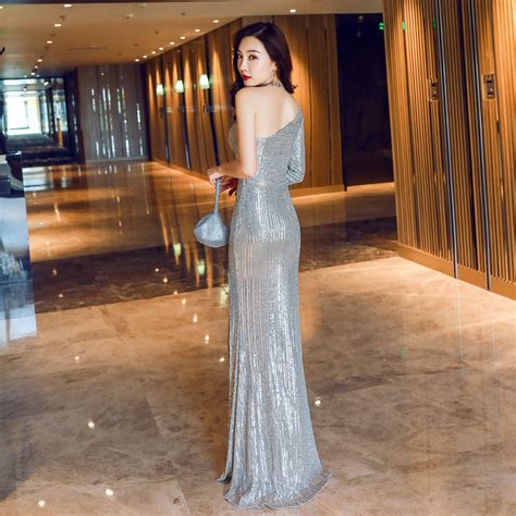 16511礼服女仙气梦幻名媛聚会派对晚礼服性感长款显瘦敬酒服新娘 阿里巴巴