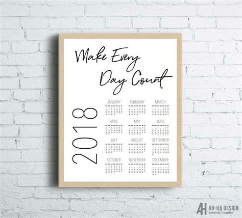 Make Every Day Count Calendar