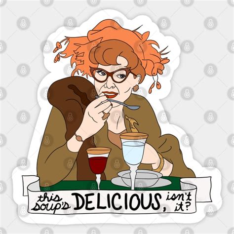 Mrs Peacock Loves The Soup Clue Sticker Teepublic