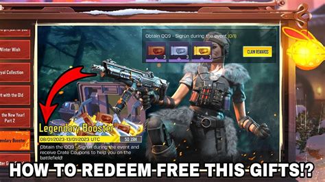 Free Legendary Booster How To Redeem Golden Coupon In Codm Optain Qq9 Sigrun During The