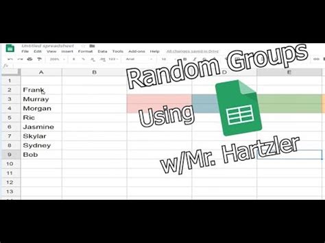 Google Sheets Random Picker Sekafactor