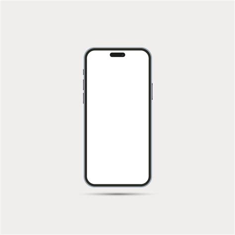 Реалистичный макет смартфона с видом спереди Мобильный Iphone