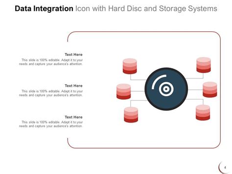 Data Consolidation Icon Integration Gear Storage Ppt Powerpoint