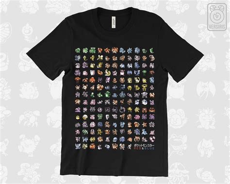 Original 151 T Shirt Kanto Pokemon Pokemon Red Blue Etsy