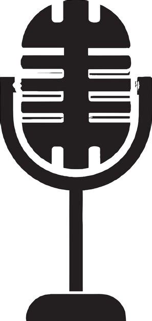 Premium Vector Lavalier Microphone Vector Logo Icon